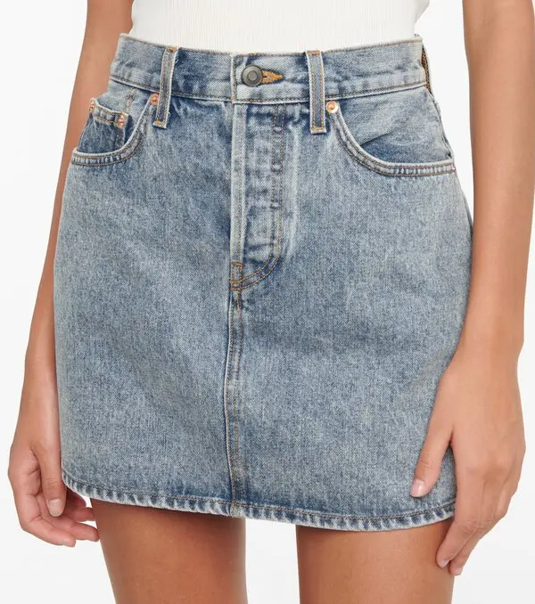 Wardrobe.NYC Mini Denim Skirt