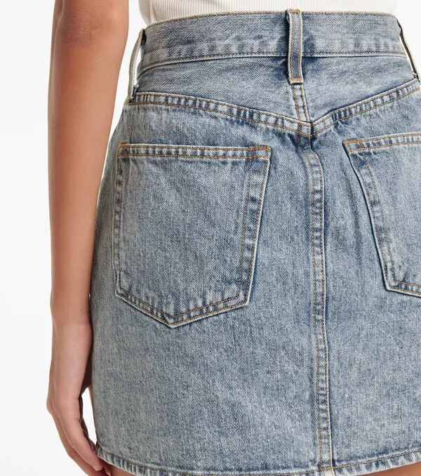 Wardrobe.NYC Mini Denim Skirt