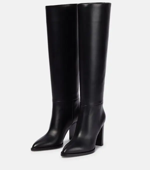 GIANVITO ROSSI Kerolyn 85 Leather Knee-high Boots