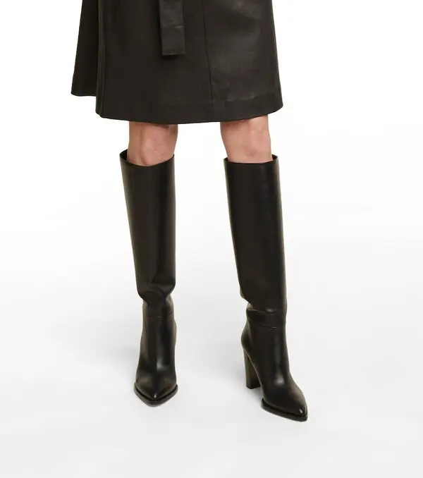 GIANVITO ROSSI Kerolyn 85 Leather Knee-high Boots