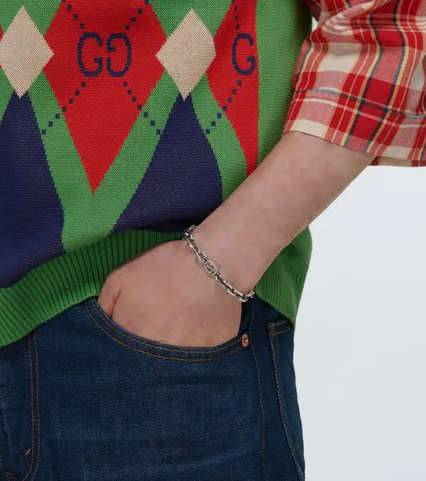 Gucci Interlocking G Chain Bracelet - Silver