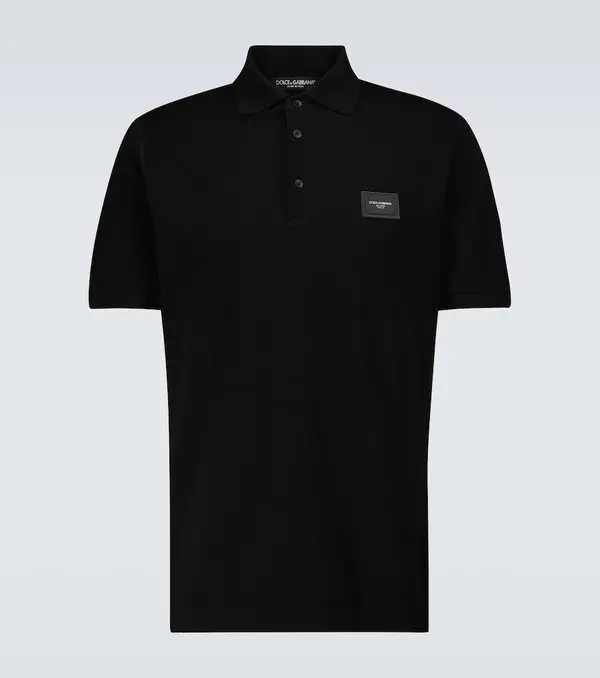 Dolce & Gabbana Short-sleeved Polo Shirt - Black