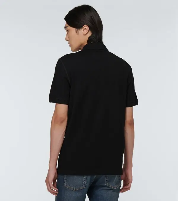 Dolce & Gabbana Short-sleeved Polo Shirt - Black
