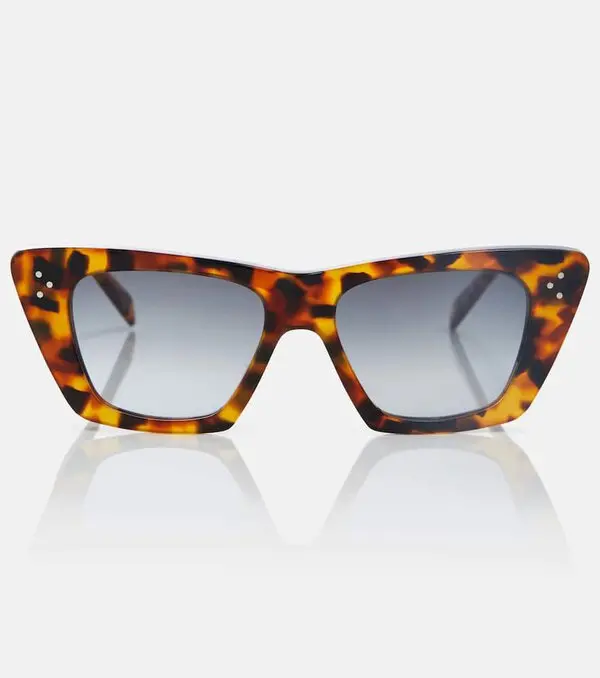 Celine Tortoiseshell Cat-eye Sunglasses