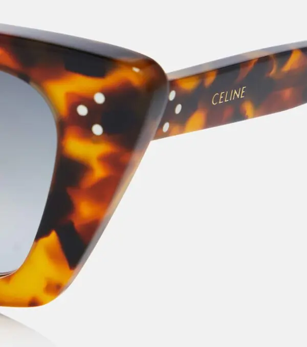 Celine Tortoiseshell Cat-eye Sunglasses