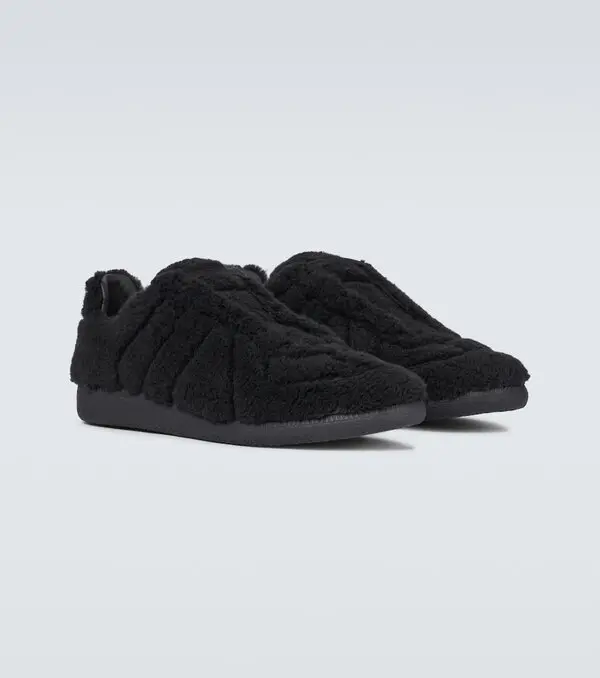 MAISON MARGIELA Replica Faux-shearling Sneakers