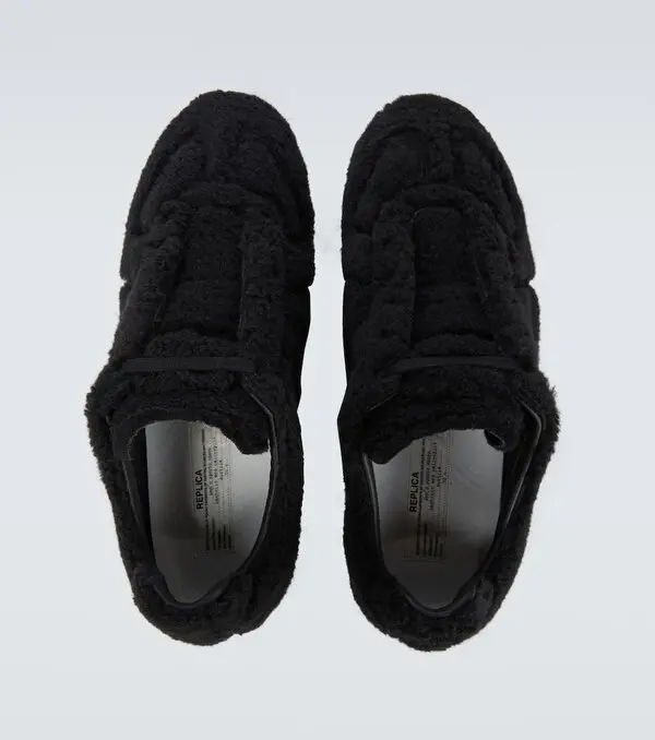 MAISON MARGIELA Replica Faux-shearling Sneakers