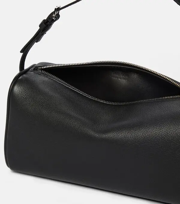 THE ROW Calf Leather Shoulder Bag - Black