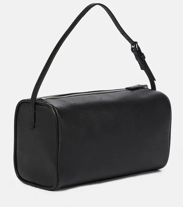 THE ROW Calf Leather Shoulder Bag - Black