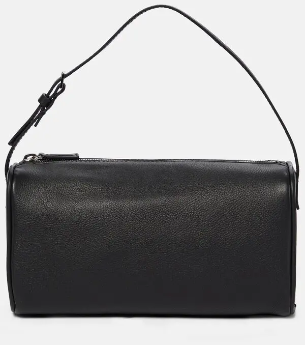 THE ROW Calf Leather Shoulder Bag - Black
