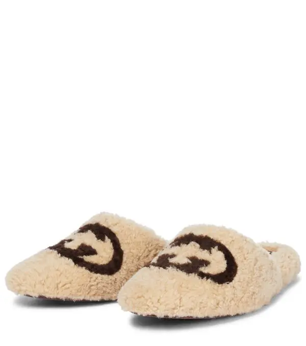 Gucci Shearling Slippers