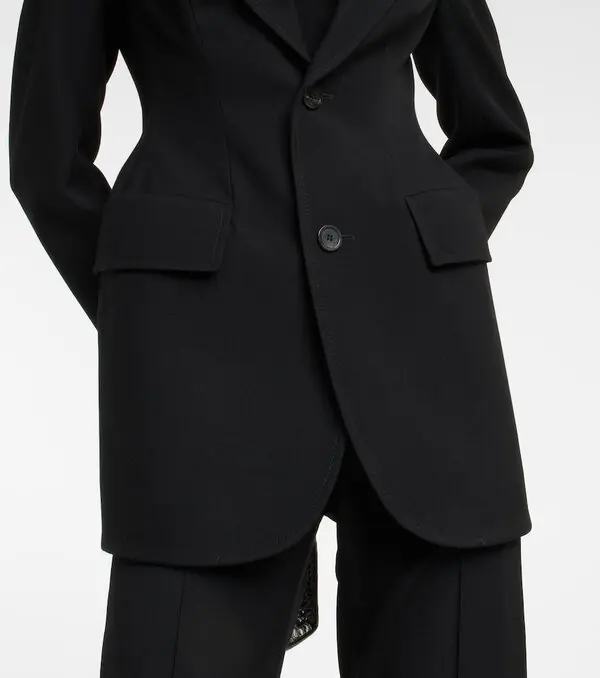 Balenciaga Hourglass Virgin Wool Blazer