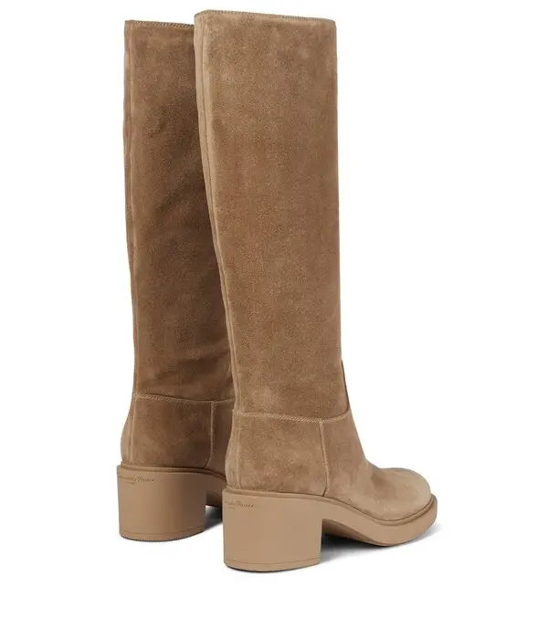 GIANVITO ROSSI Hynde Suede Knee-high Boots