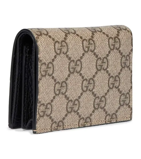 Gucci Marmont Gg Supreme Wallet - Black