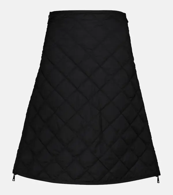 Moncler Quilted High-rise Skirt - Black