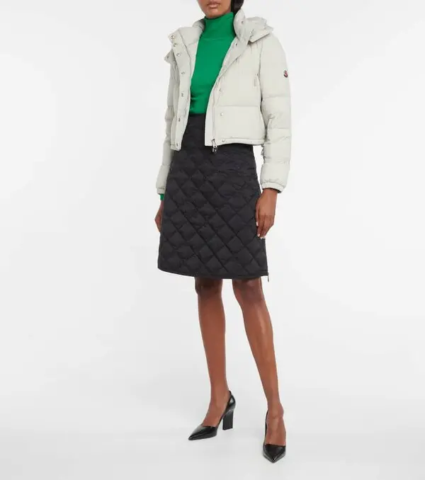 Moncler Quilted High-rise Skirt - Black