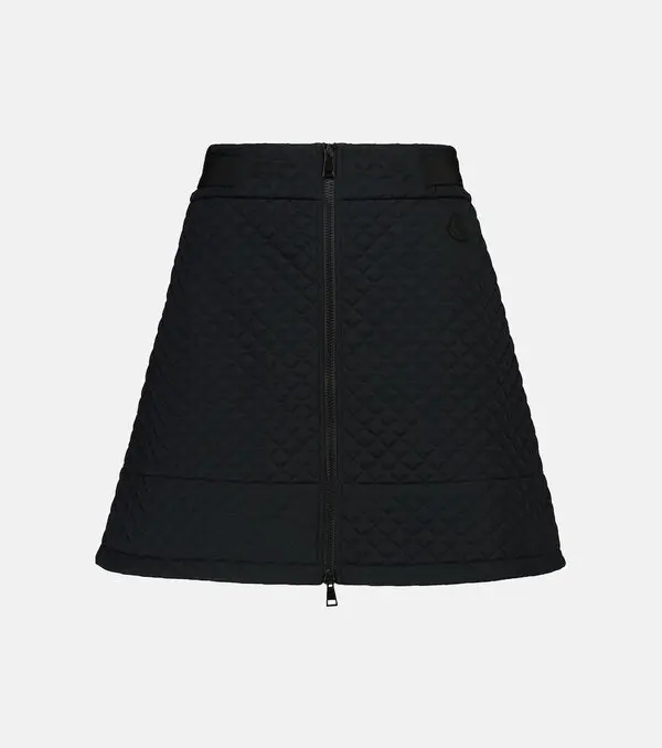 Moncler High-rise Quilted Miniskirt