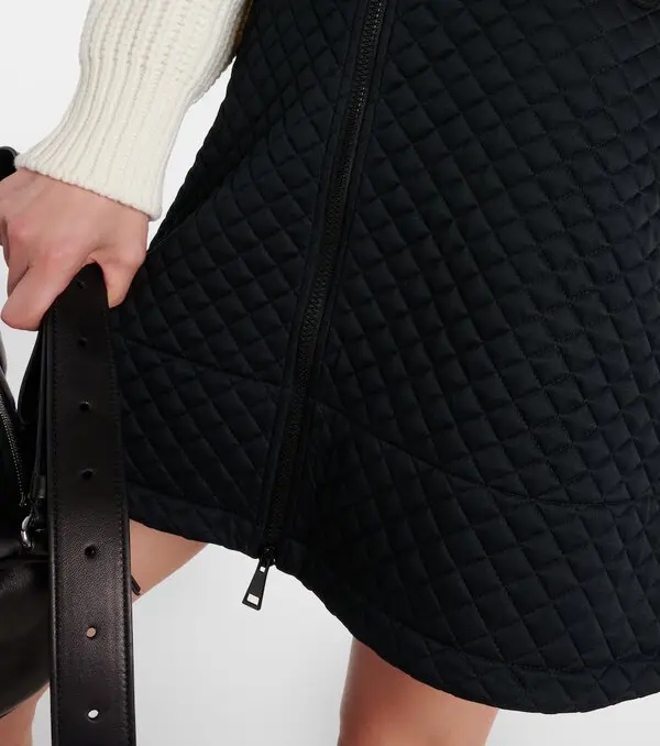 Moncler High-rise Quilted Miniskirt