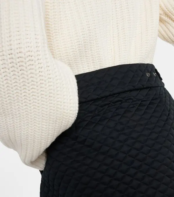 Moncler High-rise Quilted Miniskirt