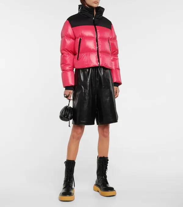 Moncler Jasione Cropped Down Jacket - Black