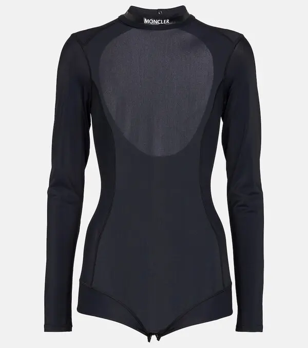 Moncler Stretch-jersey Bodysuit - Black
