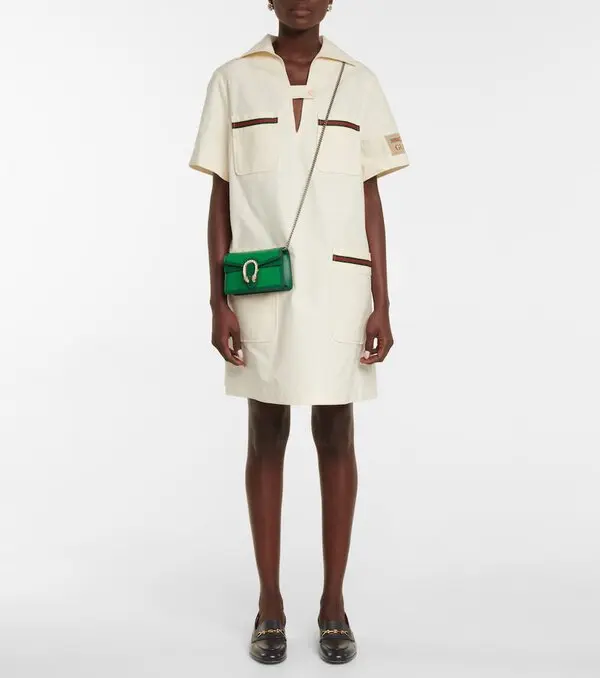 Gucci Dionysus Super Mini Leather Shoulder Bag