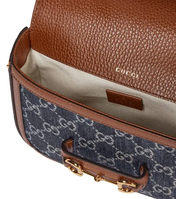Gucci Exclusive To – Denim Horsebit 1955 Mini Bag