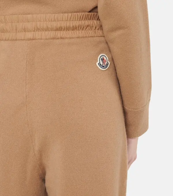 Moncler Wool And Cashmere Sweatpants - Beige
