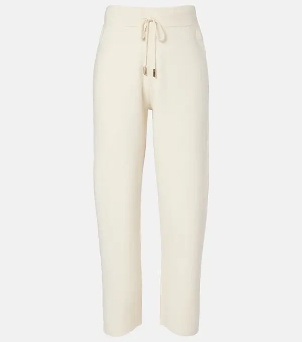 Moncler Wool And Cashmere Sweatpants - White