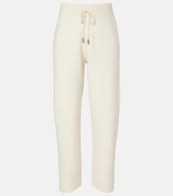 Moncler Wool And Cashmere Sweatpants - White