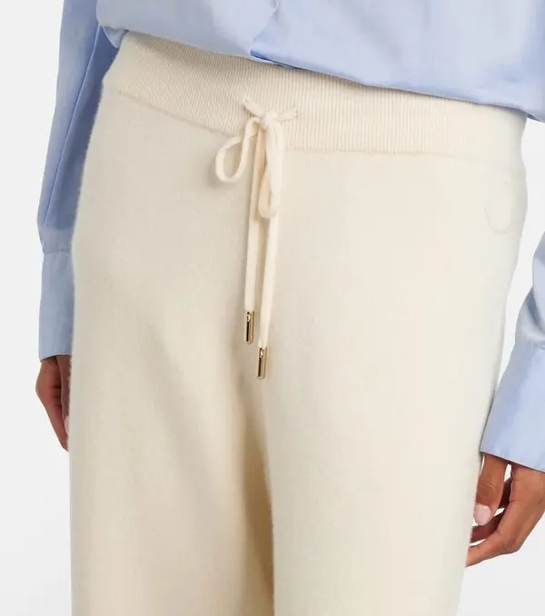 Moncler Wool And Cashmere Sweatpants - White