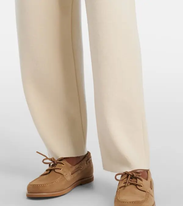 Moncler Wool And Cashmere Sweatpants - White