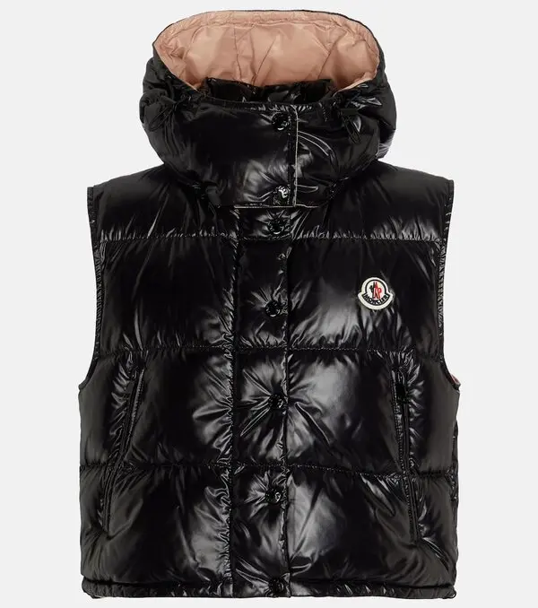 Moncler Quilted Down Vest - Black