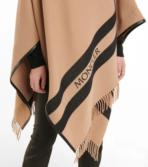 Moncler Wool Logo Cape