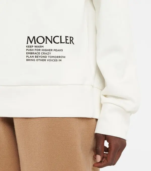 Moncler Cotton-blend Sweatshirt - White