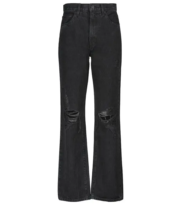 SLVRLAKE London High-rise Wide-leg Jeans - Black