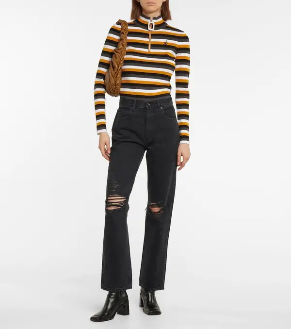 SLVRLAKE London High-rise Wide-leg Jeans - Black