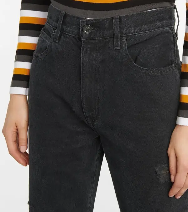 SLVRLAKE London High-rise Wide-leg Jeans - Black