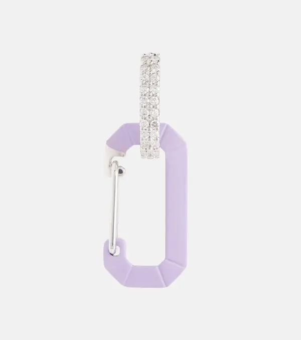 EERA Eéra Chiara Small Single Earring - Purple