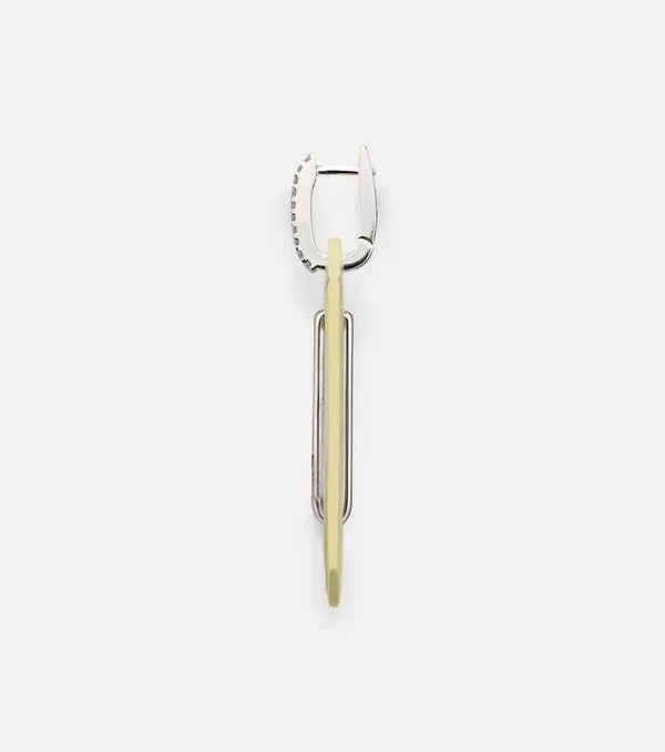 EERA Chiara Big 18kt Gold Single Earring With Diamonds - Yellow