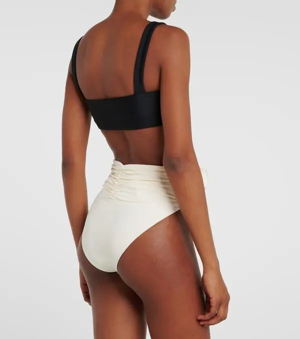 Magda Butrym Floral-appliqué Bikini Bottom - White