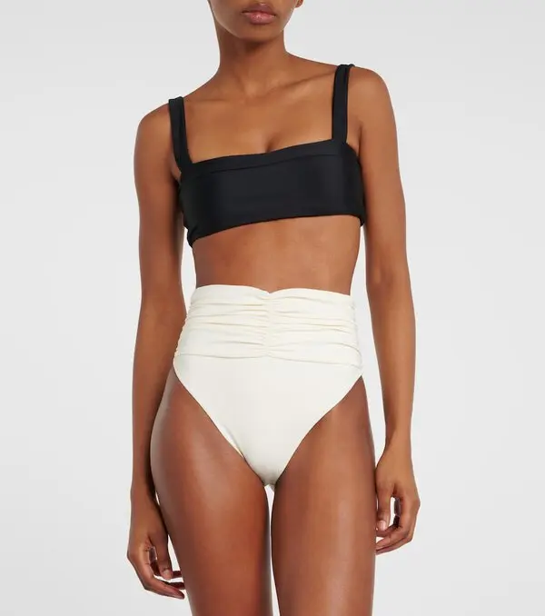 Magda Butrym Floral-appliqué Bikini Bottom - White