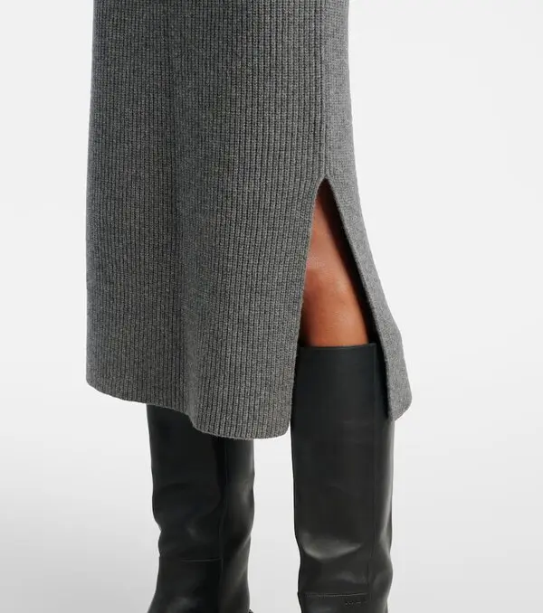 Moncler Wool And Cashmere Midi Skirt