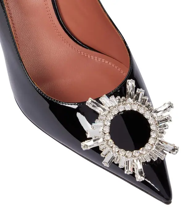 Amina Muaddi Begum Patent Leather Pumps