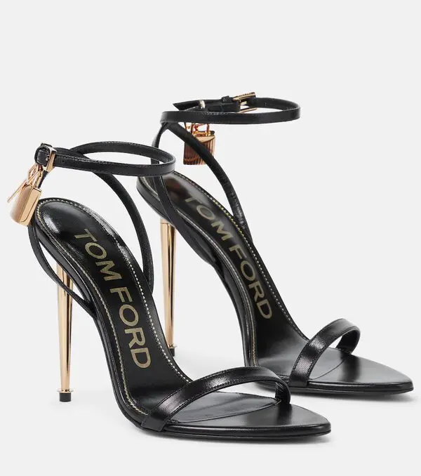 TOM FORD Padlock Leather Sandals