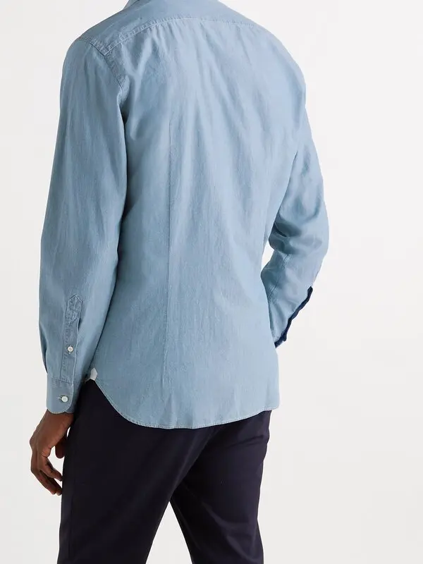 Loro Piana Arthur Preston Cotton-chambray Shirt