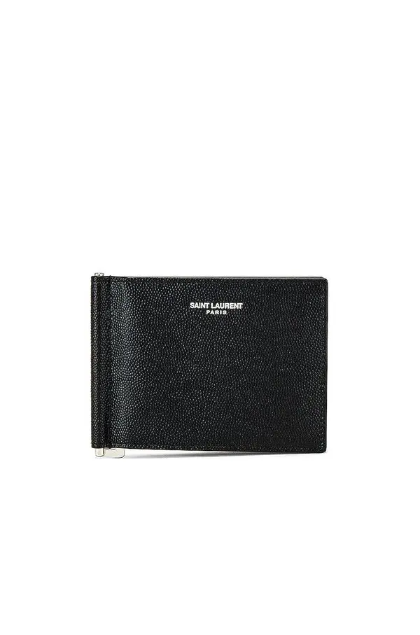 Saint Laurent Wallet In Black - Nero