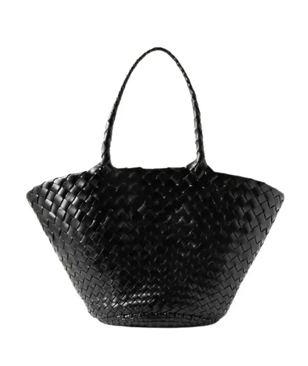 Dragon Diffusion Egola Woven Leather Tote - Black