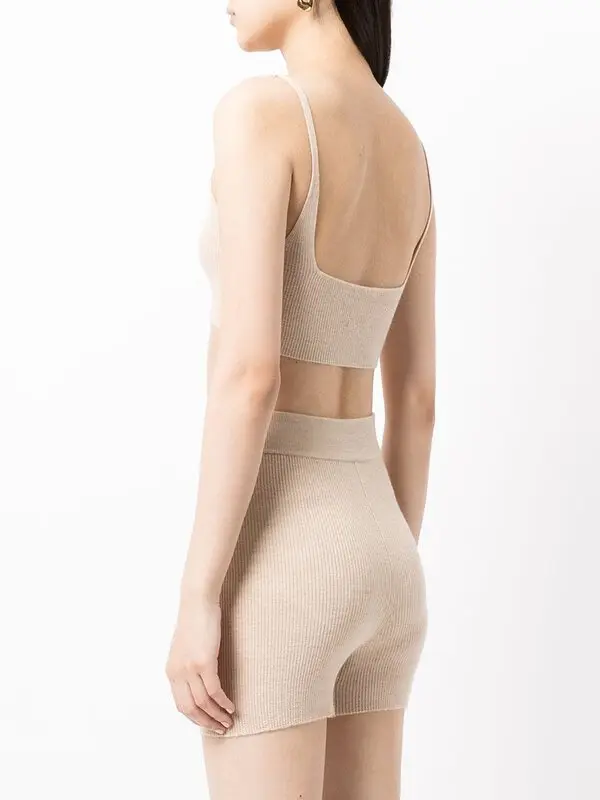 Cashmere In Love Alessi Knitted Cashmere Bralette - White