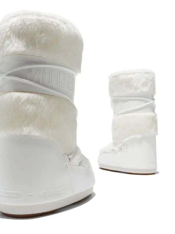 Moon Boot Icon Faux-fur Boots - White